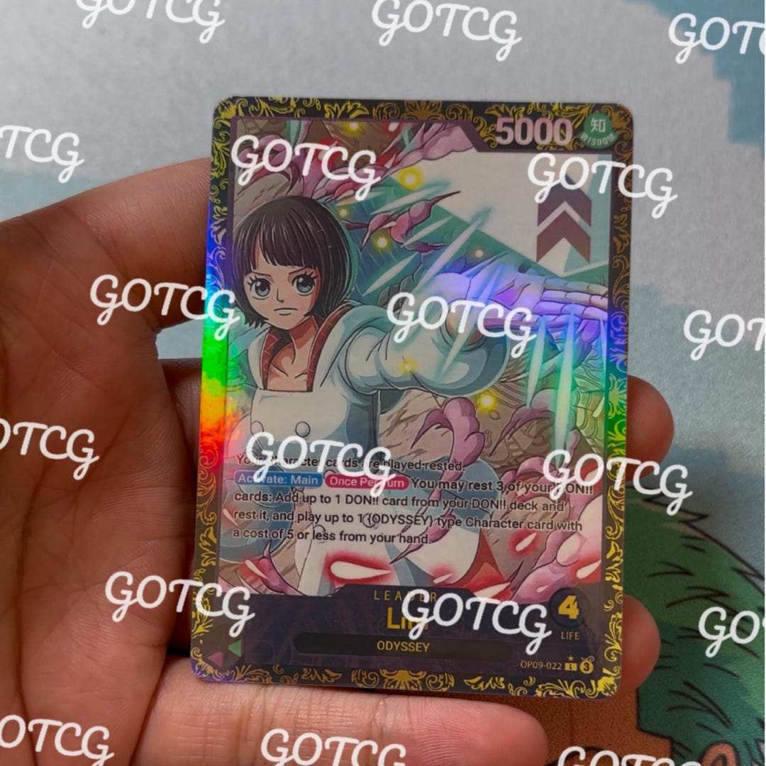 Lim Custom Leader Manga - Green Purple OP09 - Holographic Handmade ...