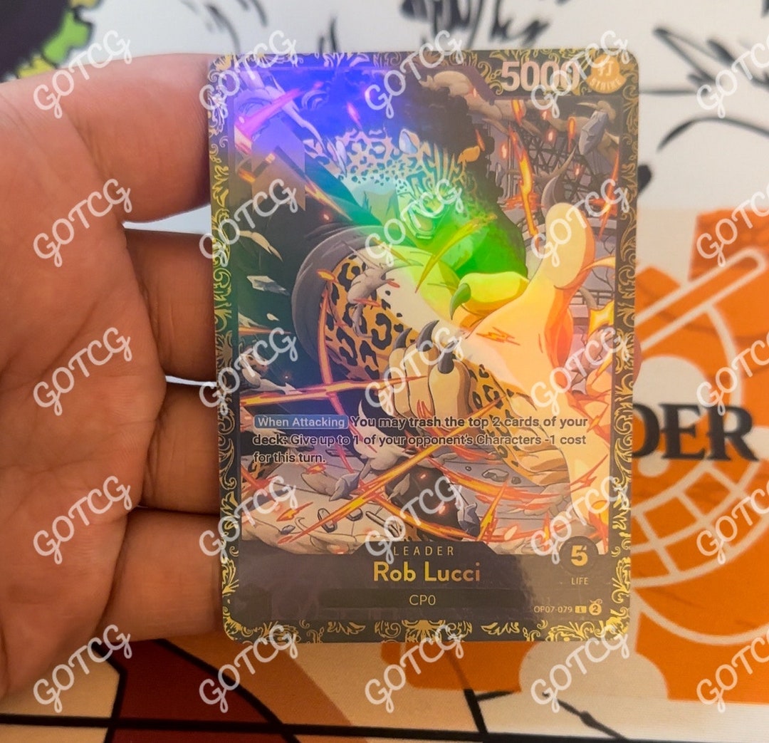 Lucci Custom Leader PURPLE CHAMPIONSHIP Black OP07 Holographic Handmade ...