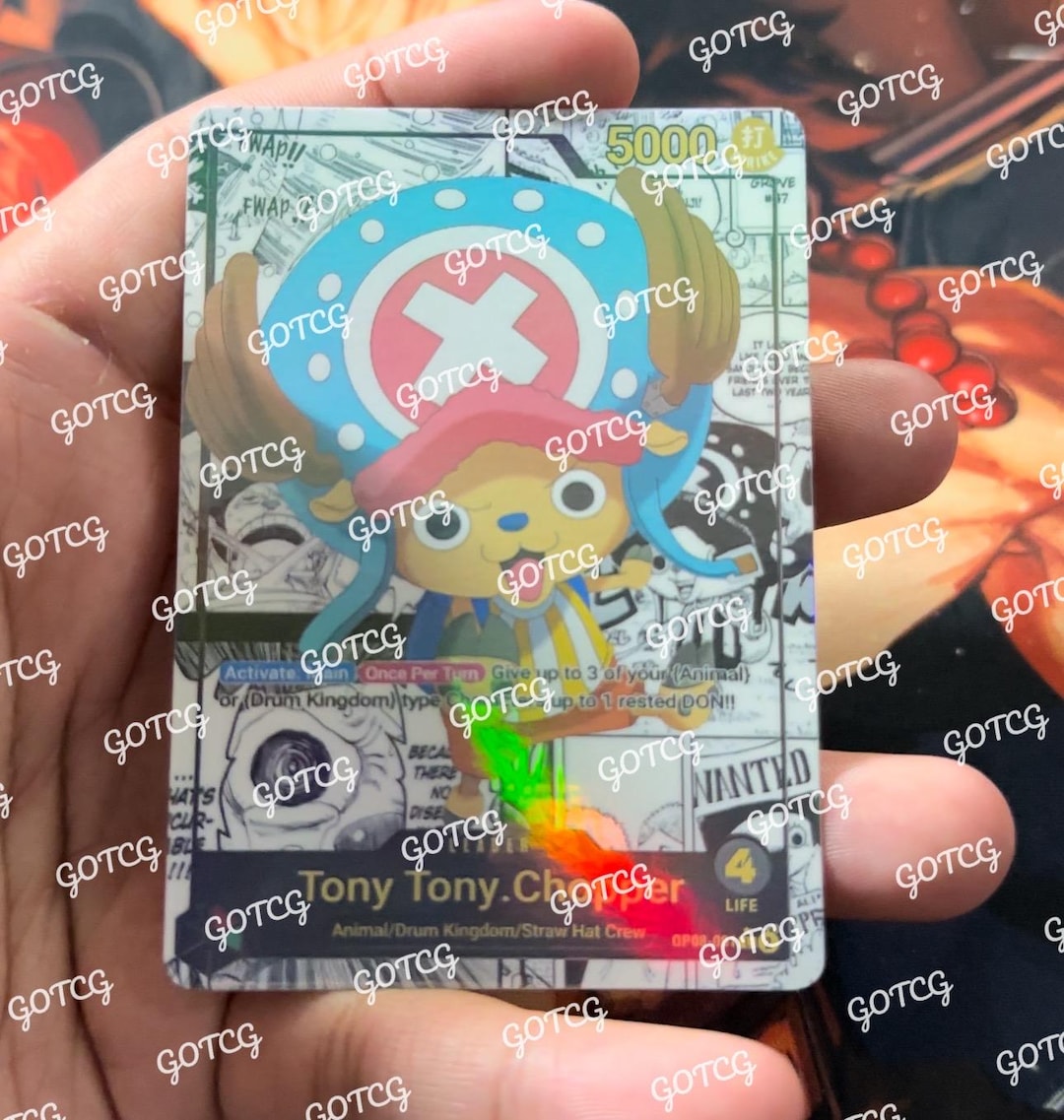 Tony Chopper Custom Leader Manga - Red Green OP08 - Holographic ...