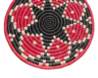 Traditional African Handwoven Wall Plate Placemat Trivet Made in Uganda ...