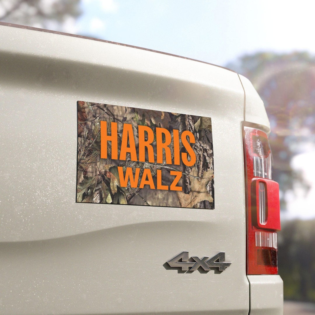 Harris Walz Camo Vehicle Magnet Camouflage Kamala & Tim 2024 Kamala ...