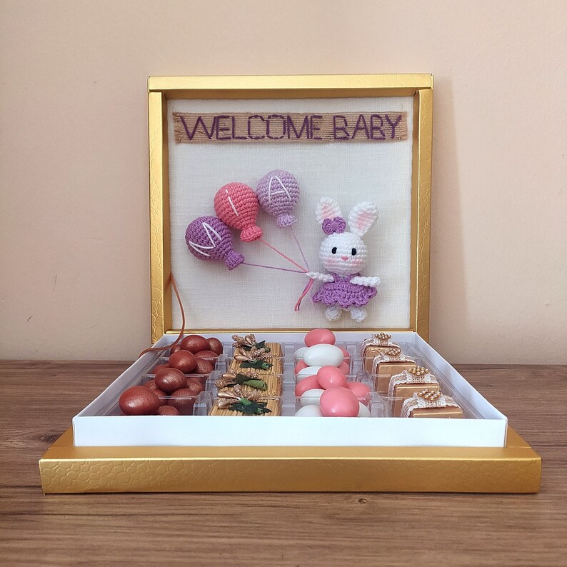 Crochet Pattern of Baby Chocolate Box RABBIT tutorial PDF File - Etsy