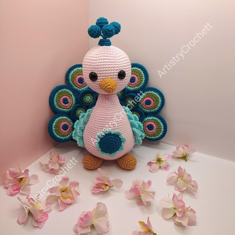 Crochet Peacock - Etsy