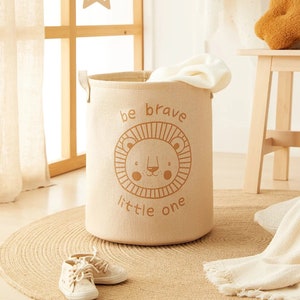 Whimsical Lion Storage Basket - Kids Laundry & Toy Organizer - Etsy
