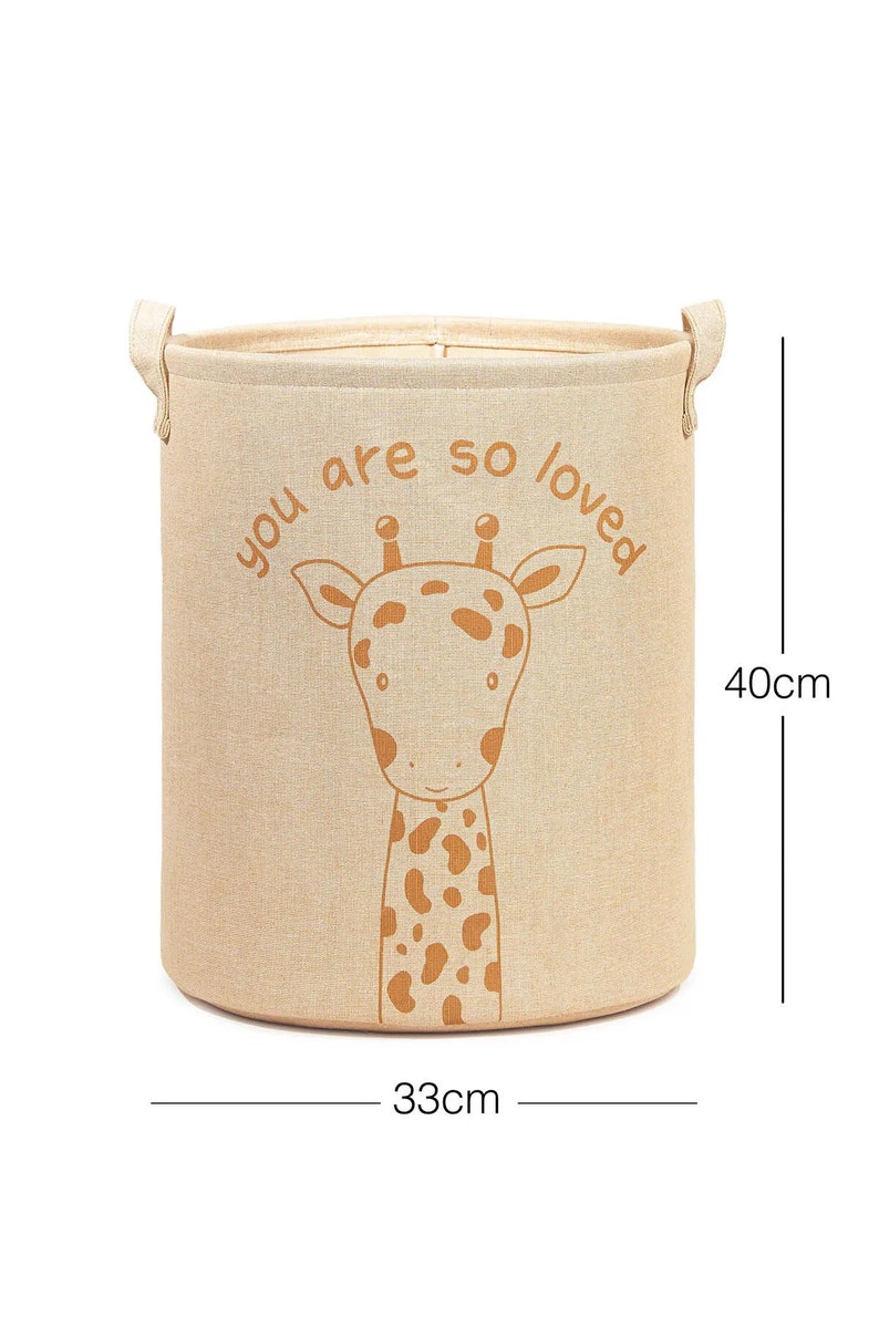 Giraffe Nursery Basket, Organizer Toy Box, Boho Nursery Basket, Laundry ...