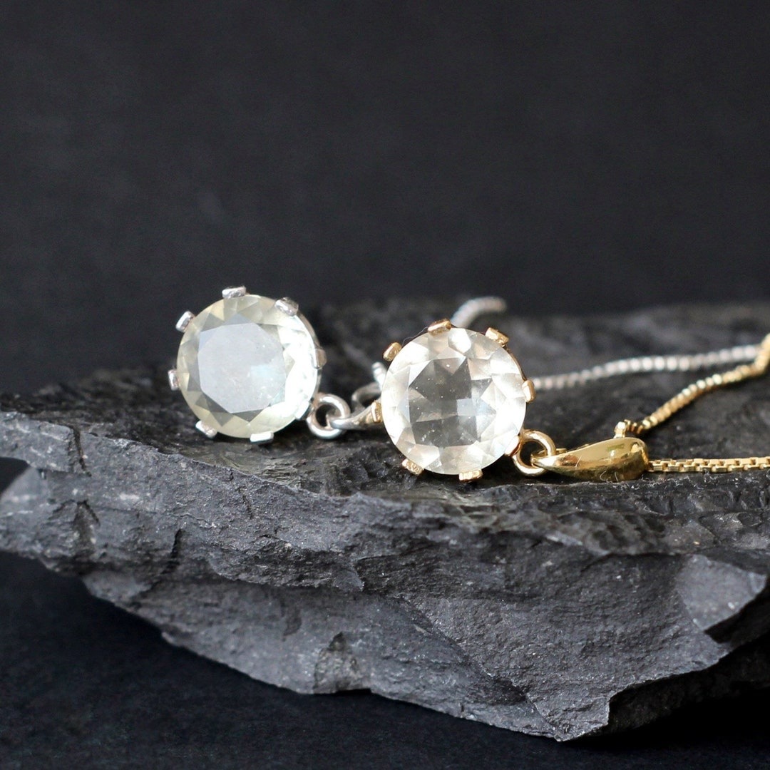 12mm Libyan Desert Glass Pendant Sterling Silver Jewelry Authentic ...