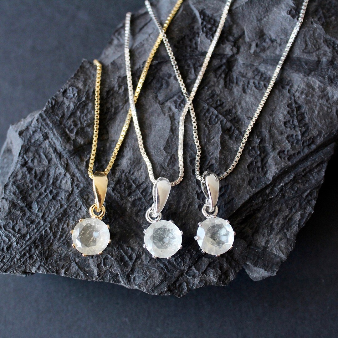 9mm Libyan Desert Glass Pendant - Sterling Silver Jewelry Libyan Glass ...