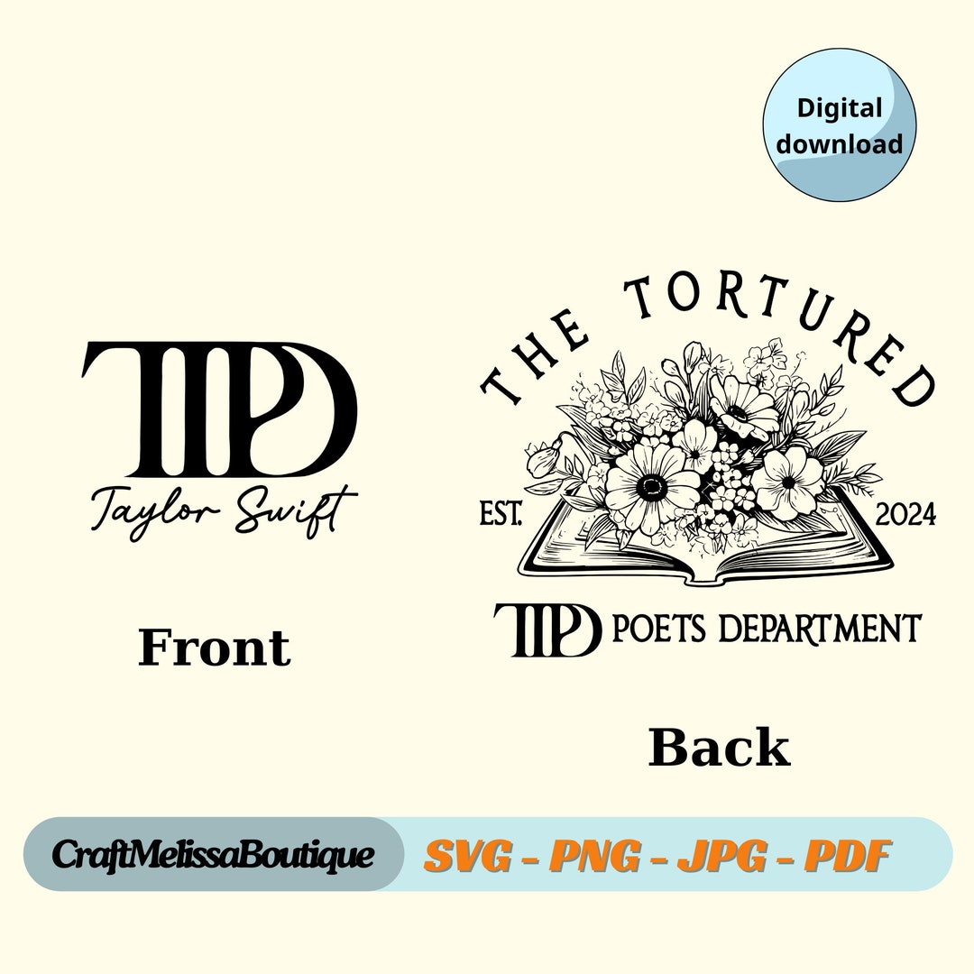 The Tortured Poets Department SVG Png, TTPD Svg Bundle, Tortured Poets ...