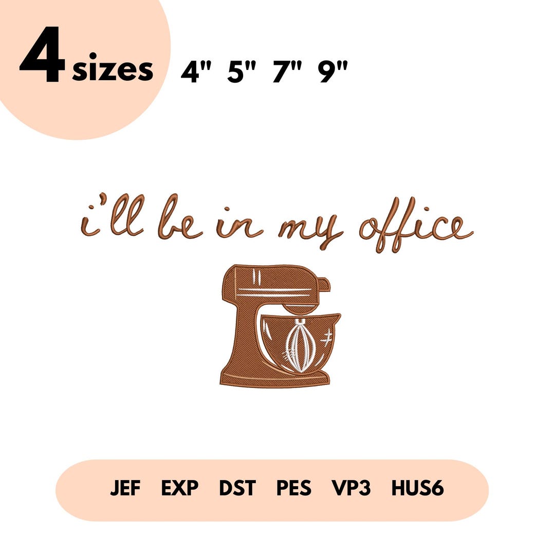 Baking Embroidery Design, Funny Baker Embroidery File, Baking Moms ...