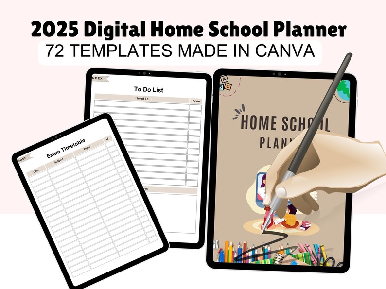 Homeschool Plan 2025 2026 Printable Planner Rainbow Home School ...