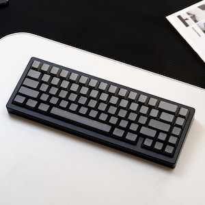 Cool Black Gradient Backlit PBT ISO Keycap Set for Mechanical Keyboard ...