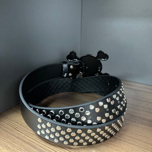 Y2K Gothic Rivet Buckle,punk Rivets Skull Belt,rock Belt Unisex,black ...