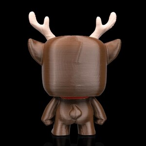 Mini Reindeer Figure With Gift Box Option – 3D Printed Christmas ...