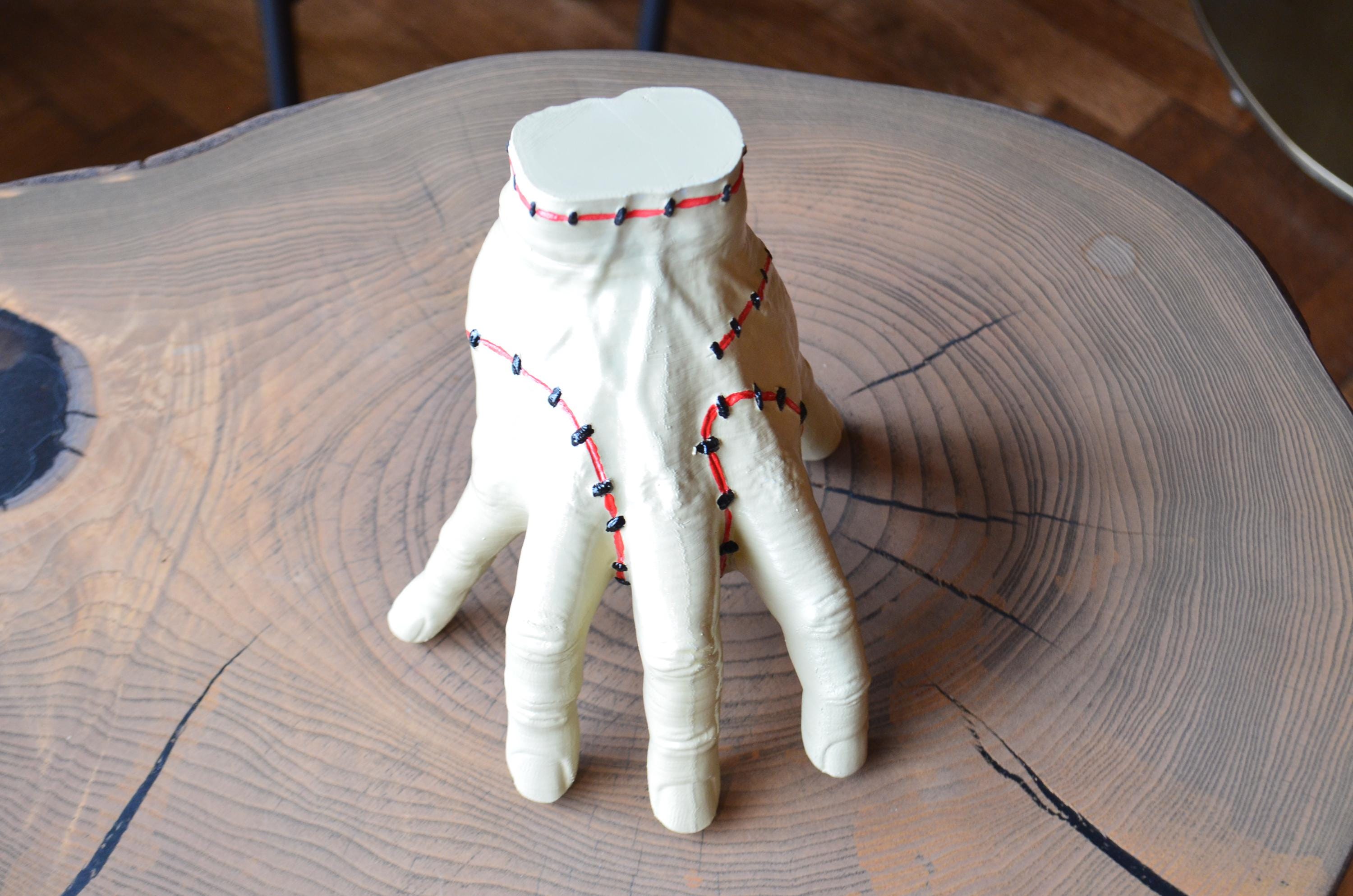 Wednesday Thing Hand Figure 3D Printed Addams Family Decor Creepy Desk ...