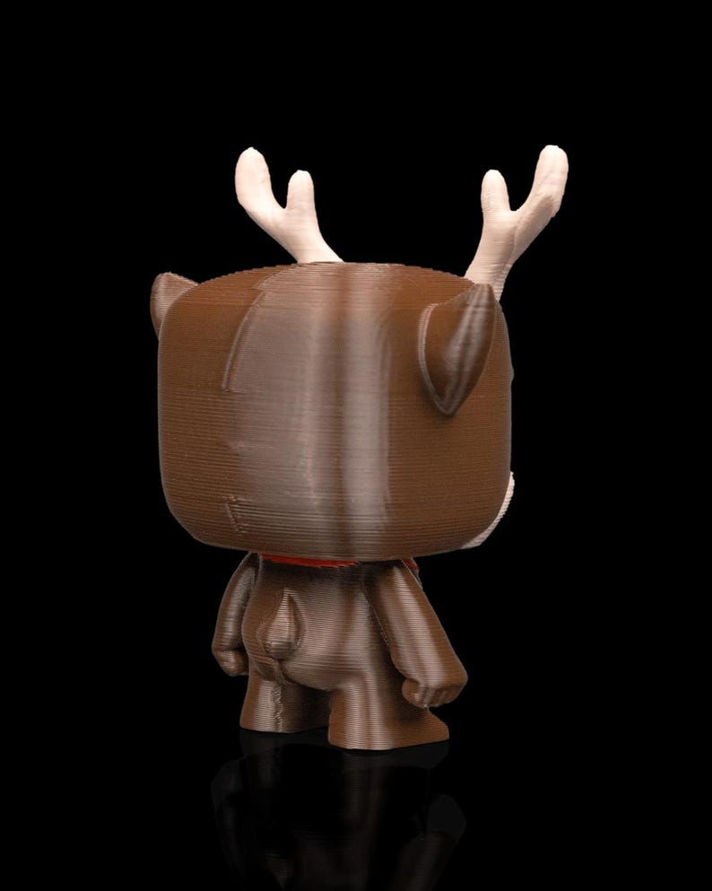 Mini Reindeer Figure With Gift Box Option – 3D Printed Christmas ...