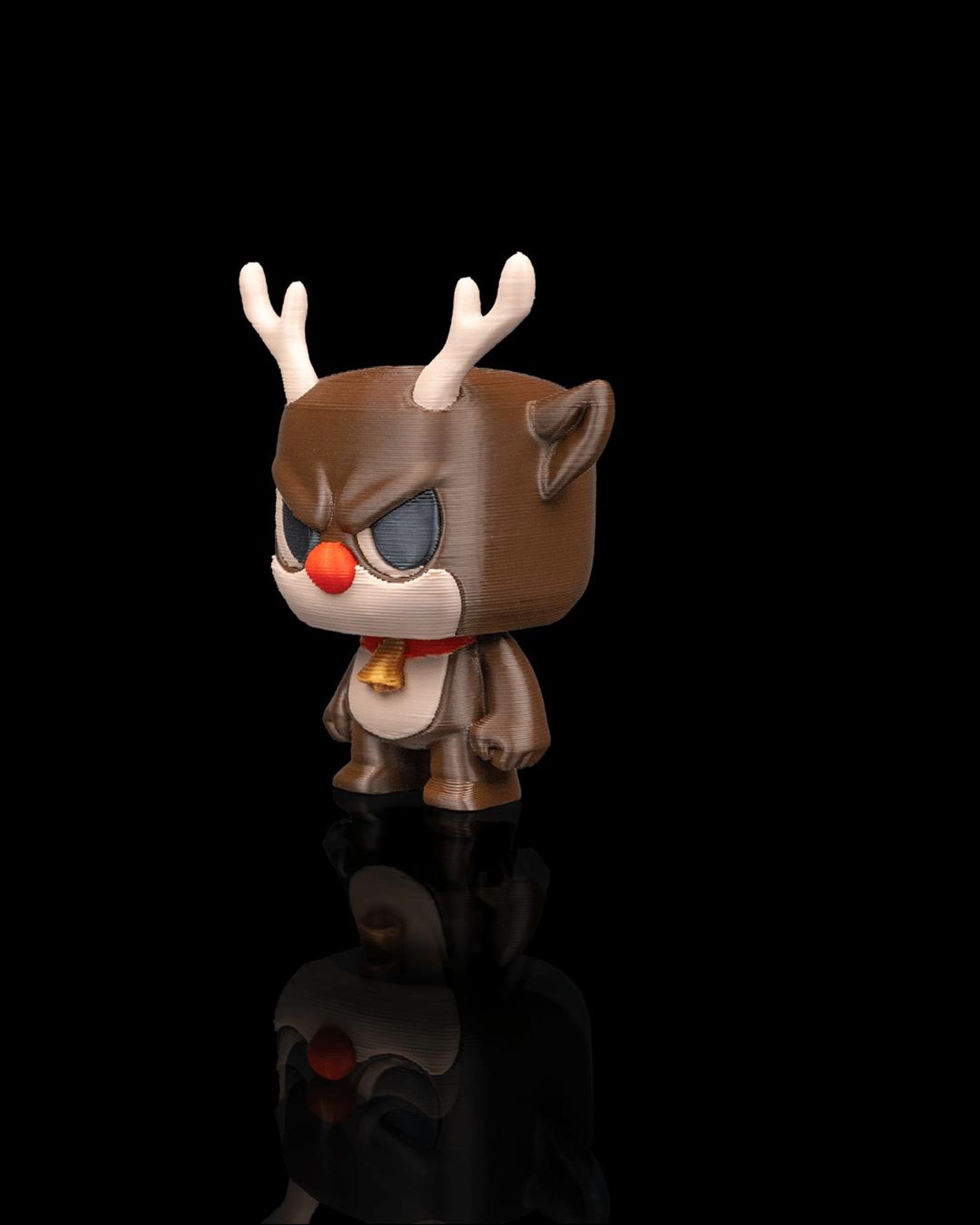Mini Reindeer Figure With Gift Box Option – 3D Printed Christmas ...