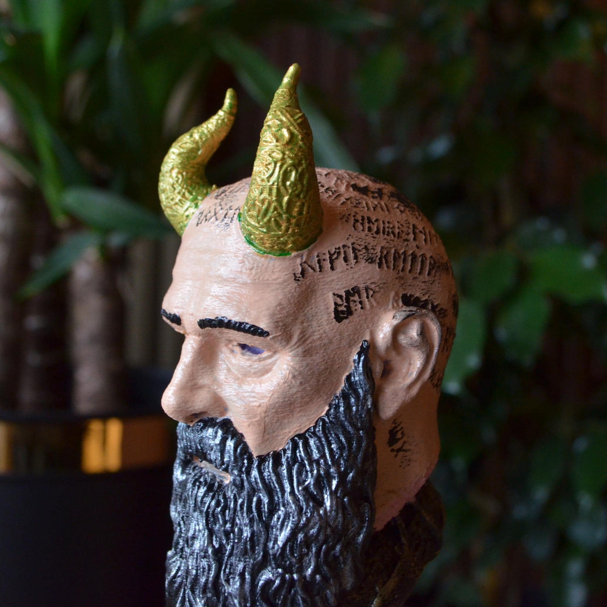 Mimir Bust 3D Printed Norse Mythology Decor God of Wisdom Statue Geek ...