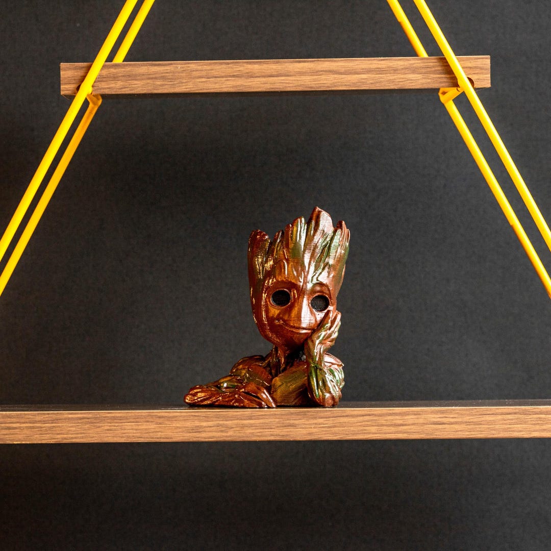 Groot Planter Pot 3D Printed Marvel Succulent Holder Cute Baby Groot ...