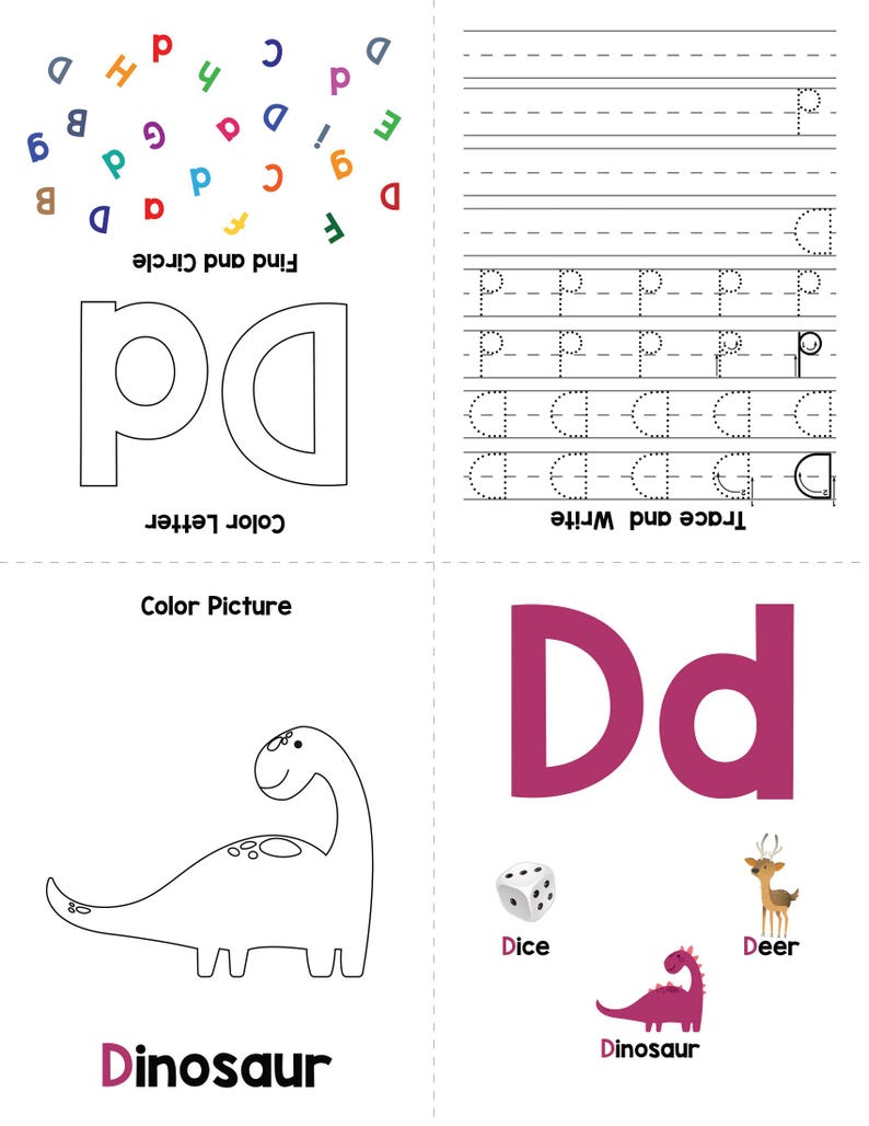 Alphabet Mini Book Bundle for Preschool & Kindergarten | Printable ABC ...