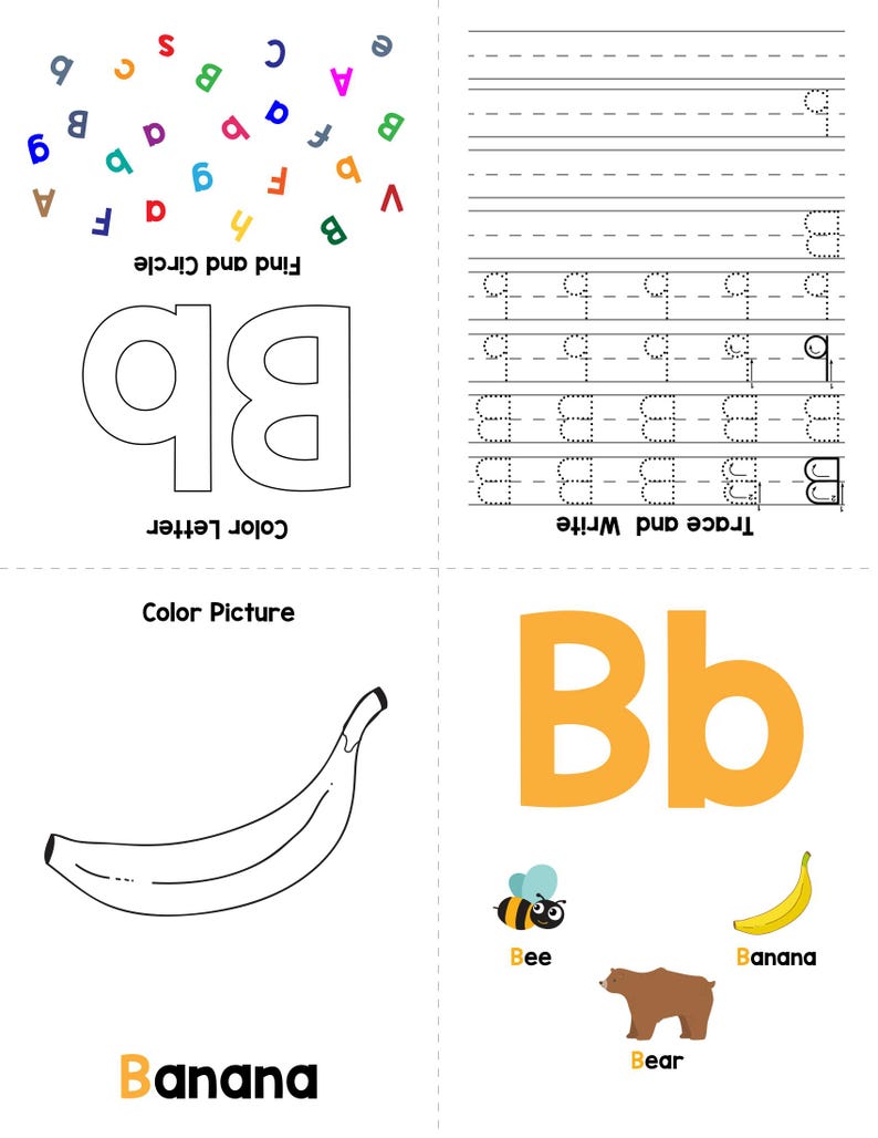 Alphabet Mini Book Bundle for Preschool & Kindergarten | Printable ABC ...