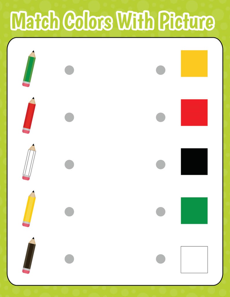 36-page Color Activities Workbook for Preschool and Kindergarten – Fun ...