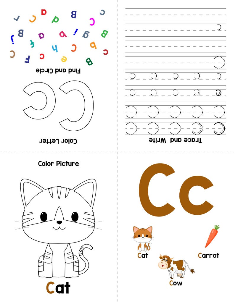 Alphabet Mini Book Bundle for Preschool & Kindergarten Printable ABC ...
