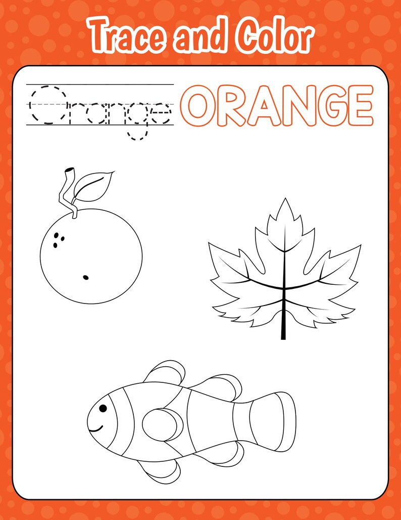 36-page Color Activities Workbook for Preschool and Kindergarten – Fun ...