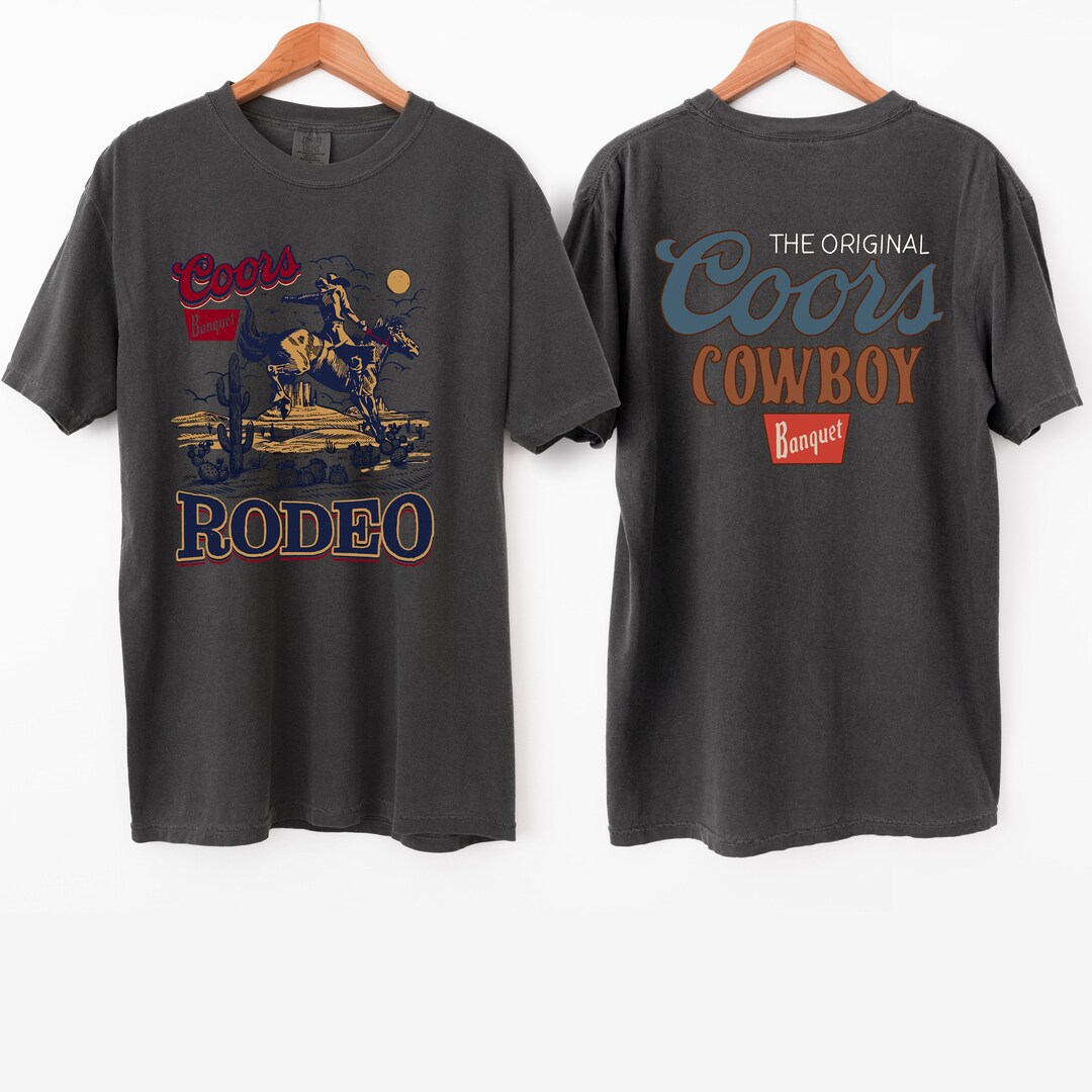 Coors Cowboy Vintage Comfort Color Western Shirt Retro Rodeo Shirt ...