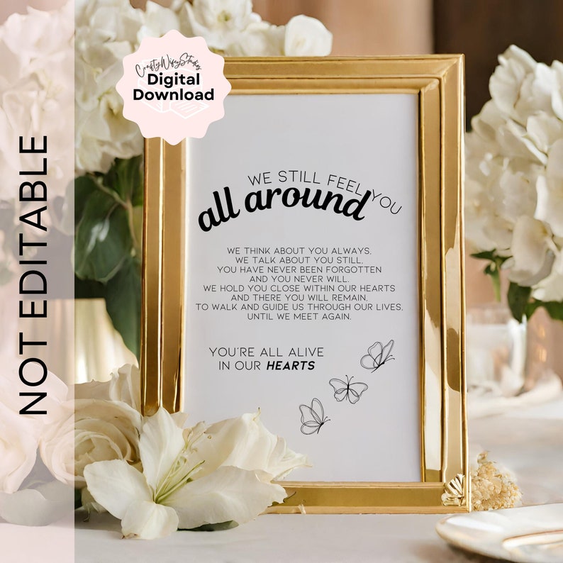 In Loving Memory Sign Marjorie Printable Sign Swiftie Minimalist ...