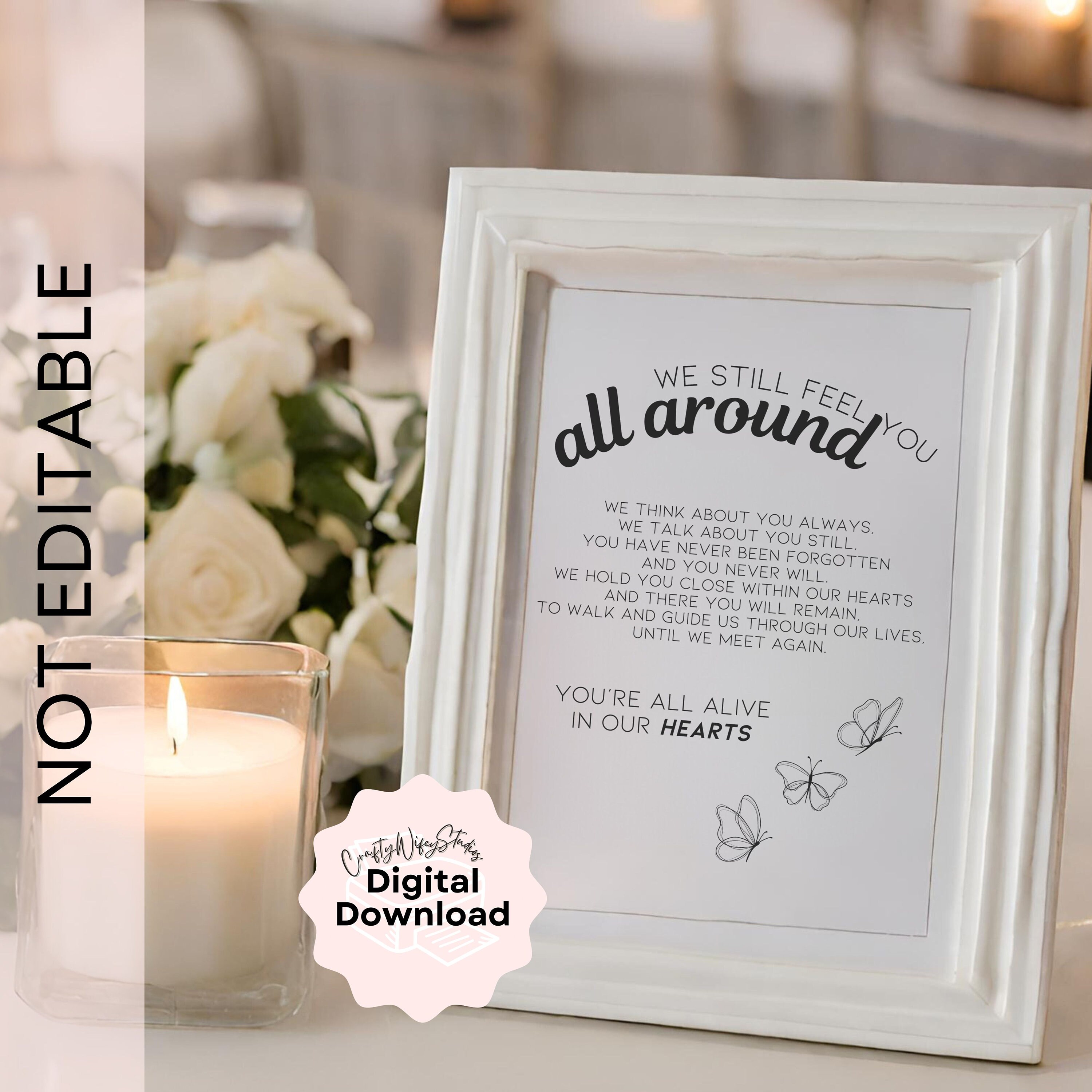 In Loving Memory Sign Marjorie Printable Sign Swiftie Minimalist ...