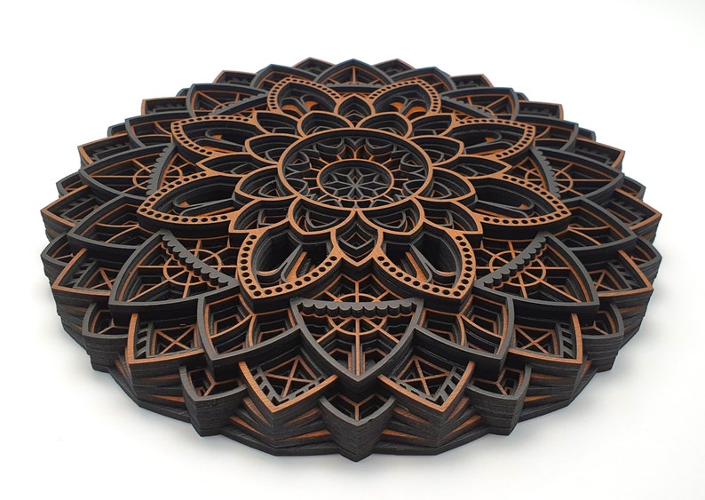 Wooden Multi-layer Mandala Wall Art - Etsy