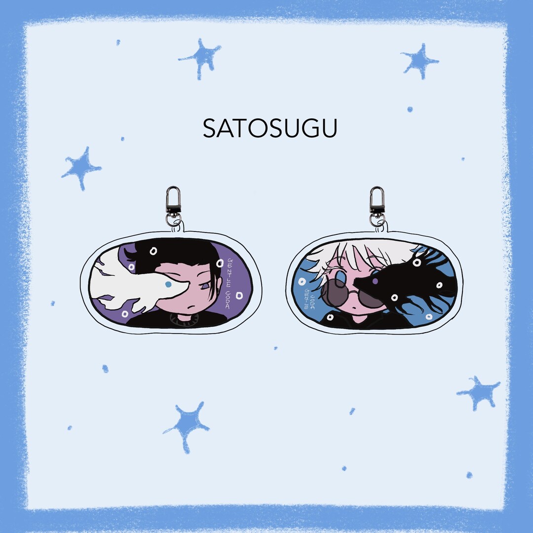 FLIP Series: Gojo Geto Reversible Charm (2.5 X 5cm) - Etsy