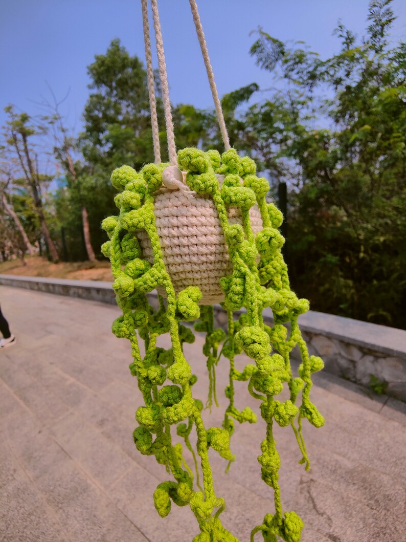 Hanging Basket Crochet，diy Crochet Pattern ，DIY Home Decoration ...