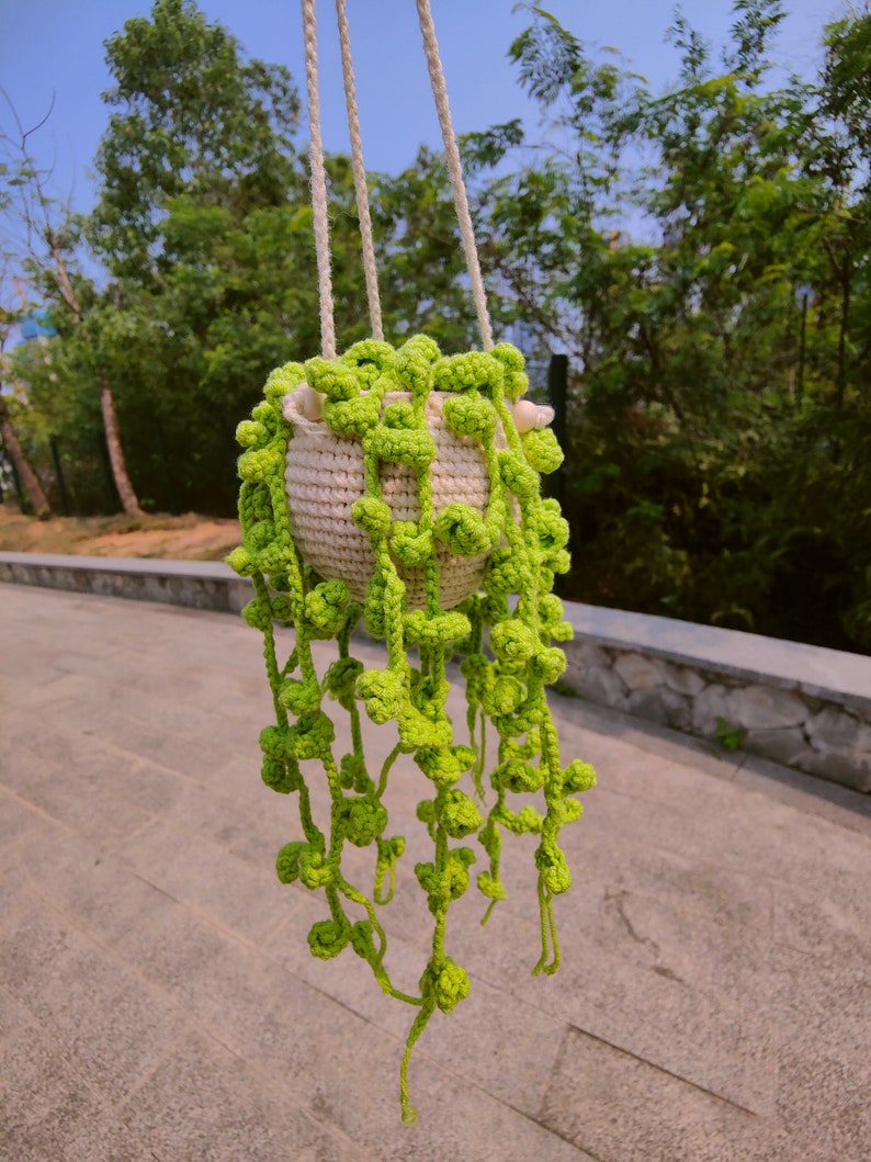 Hanging Basket Crochet，diy Crochet Pattern ，DIY Home Decoration ...