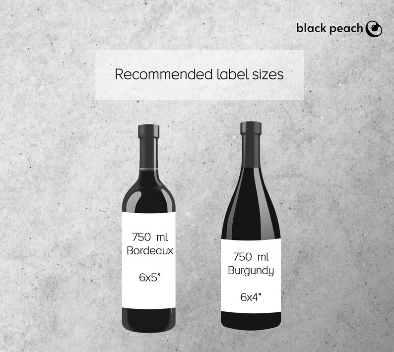 Wine Bottle Label With Unique Image Wine Bottle Labels Template Craft ...