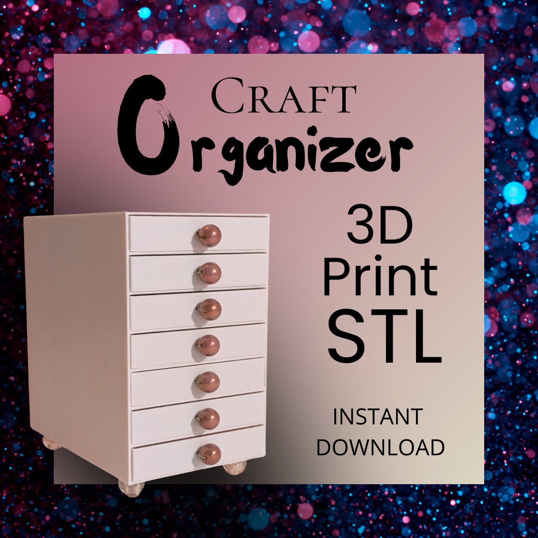 Craft Supplies Organizer Caddy - Perfect for Paper Craft, Fake Nails ...