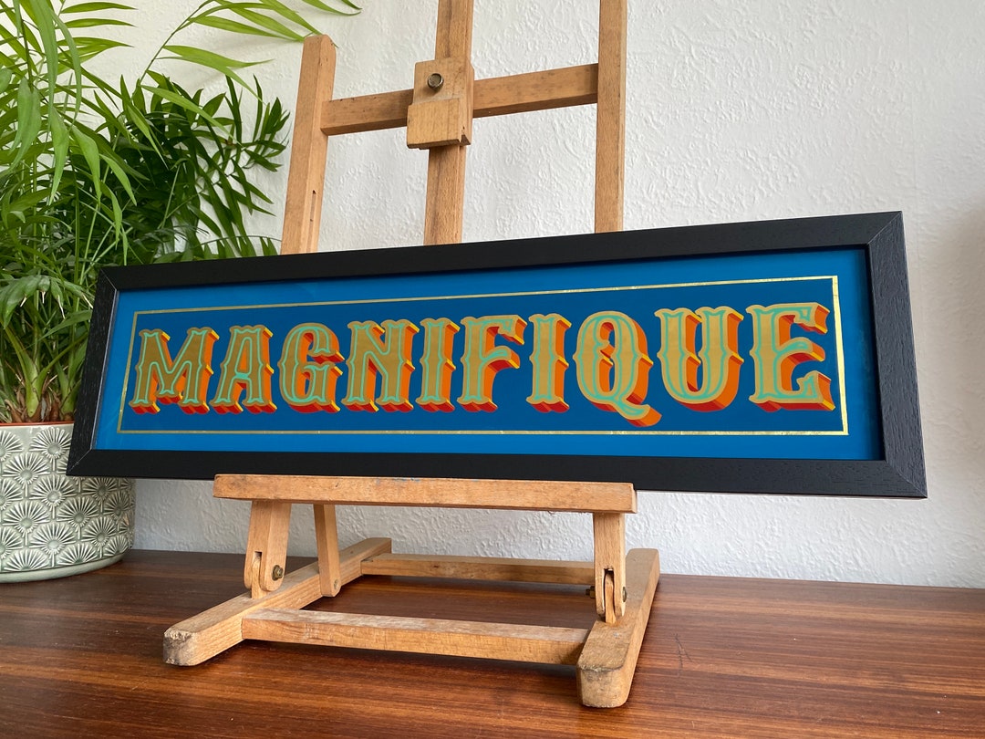 Gold Lettered, Glass Wall Art Decor, 23ct Gold Leaf Homedecor, Custom ...