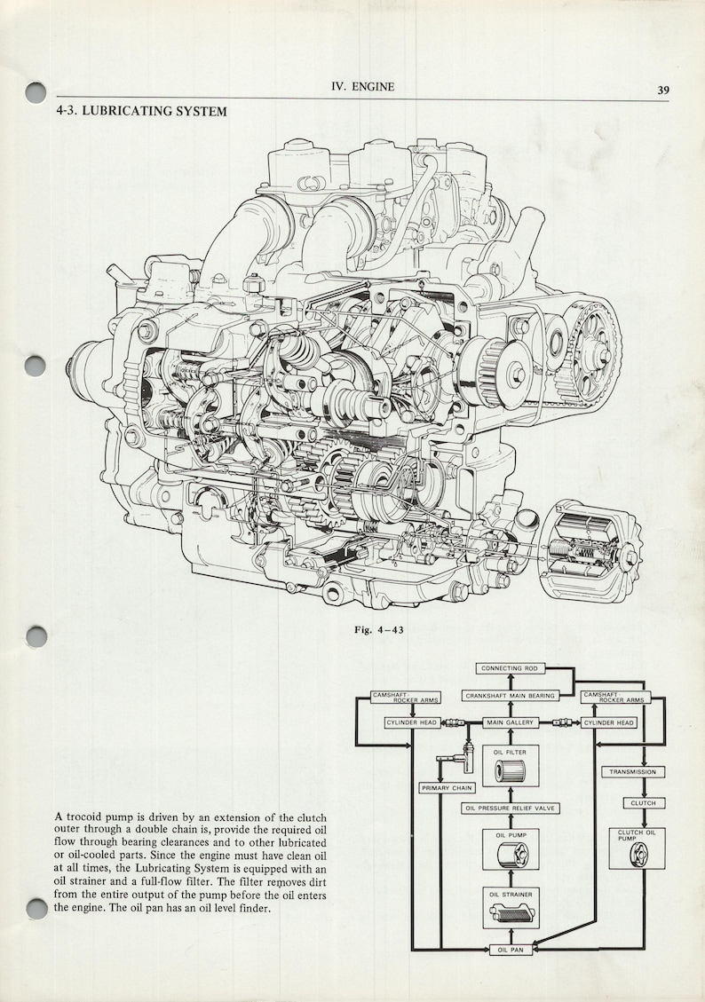 Honda GL1000 Gold-wing Shop Service Repair Manual & Set-up (1975-on) GL ...