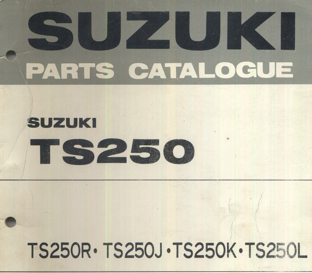 Suzuki TS250 R J K L (71-74) Parts List Catalogue Book Manual TS 250 - Etsy