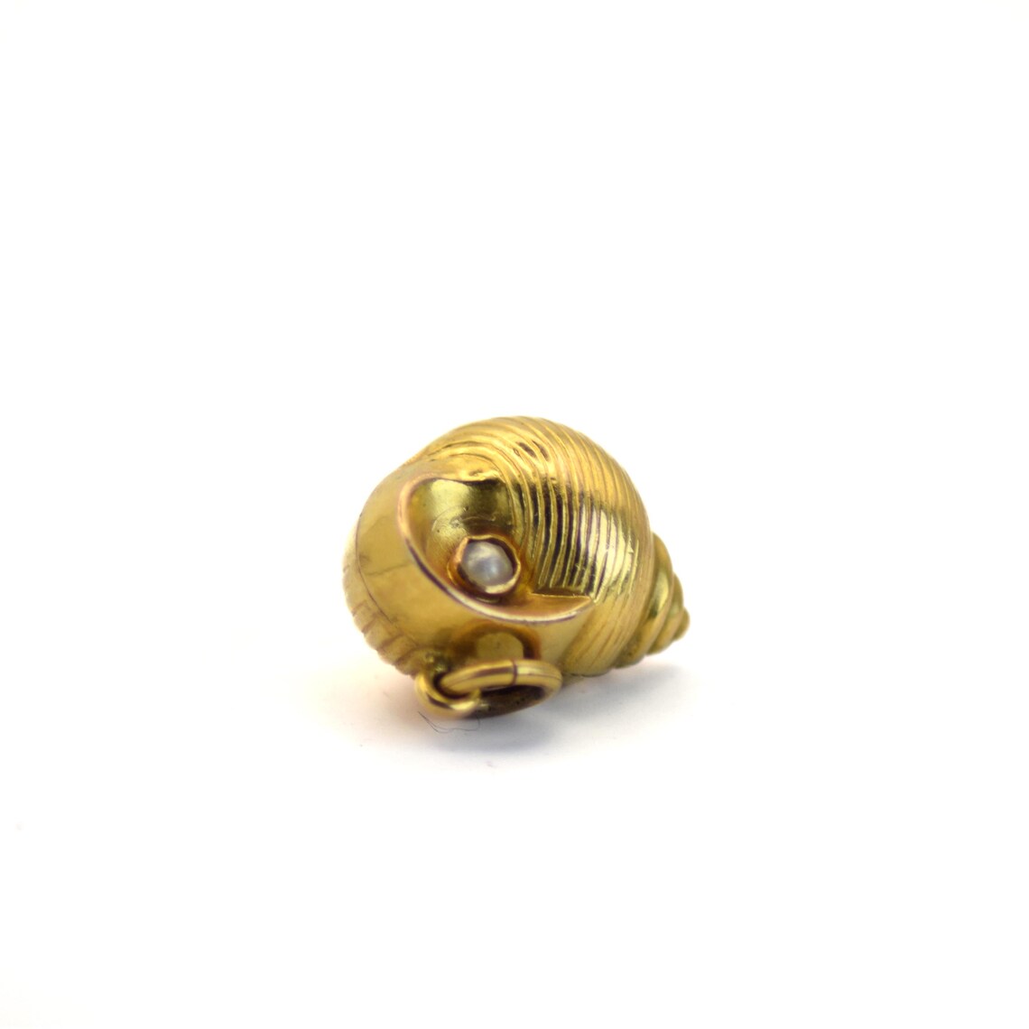 9k Gold Shell Charm - Etsy