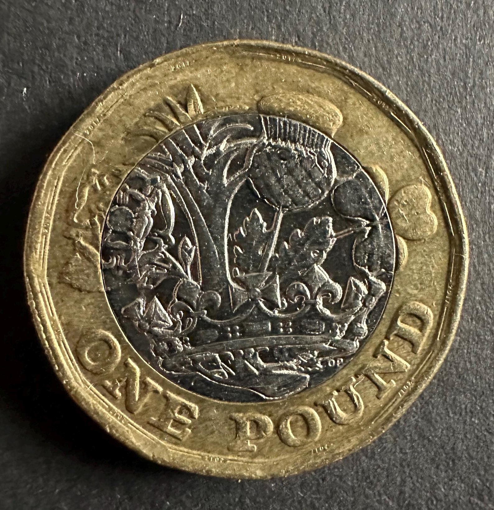 Very Rare 2017 One Pound Coin Elizabeth II - Misprinted Circle Queens ...