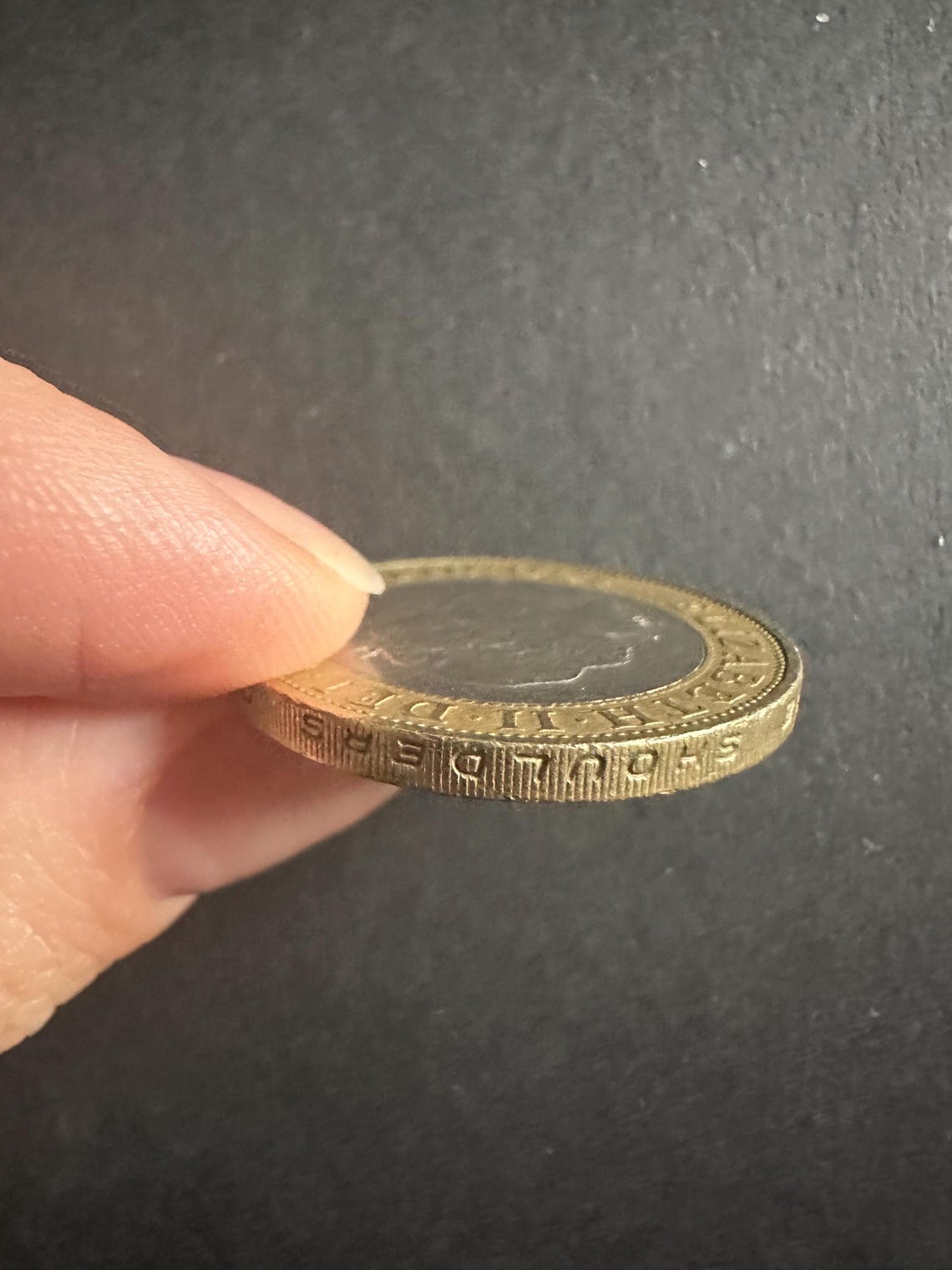 2 Pounds Coin UK 2000 Rare Upside Down Writing on Edges - Etsy UK