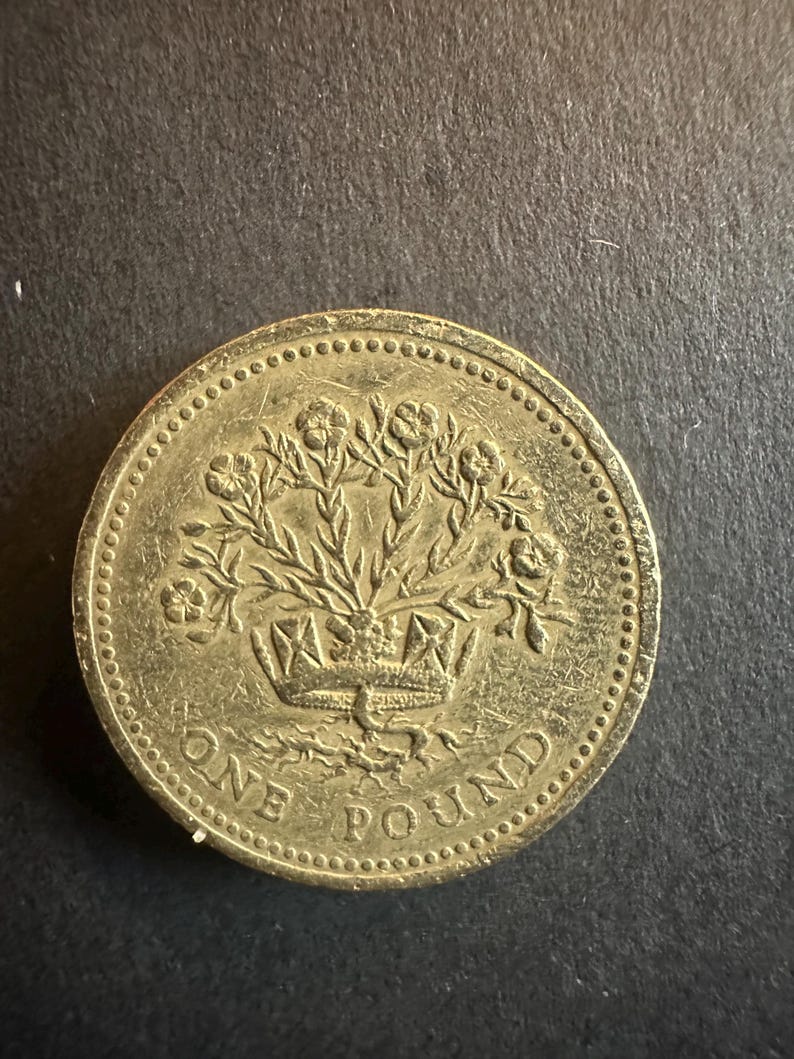 Rare 1991 One Pound Coin UK - Upside Down 'decus Et Tutamen' Error Coin ...