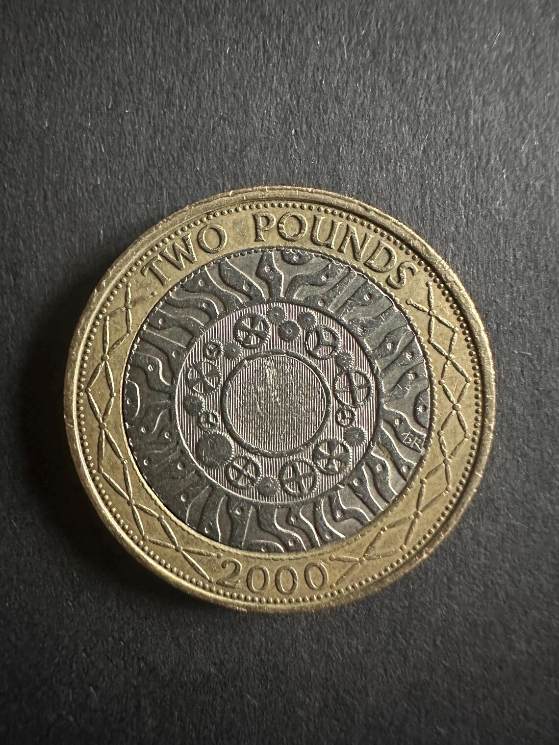 2 Pounds Coin UK 2000 Rare Upside Down Writing on Edges - Etsy UK