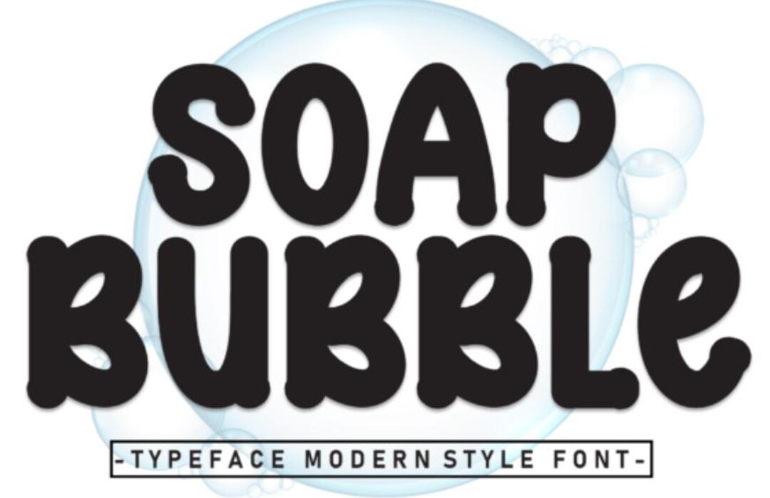 Soap Bubble Font, Bold Font, Classic Font, Script Font, Vintage Font ...