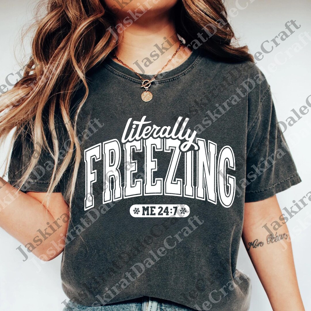 Literally Freezing Png, Winter Png, Cold Png, Winter Digital, Literally ...