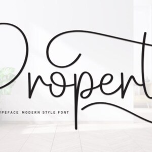 Property Font, Simple Font, Cricut Fonts, Casual Font, Modern Font ...