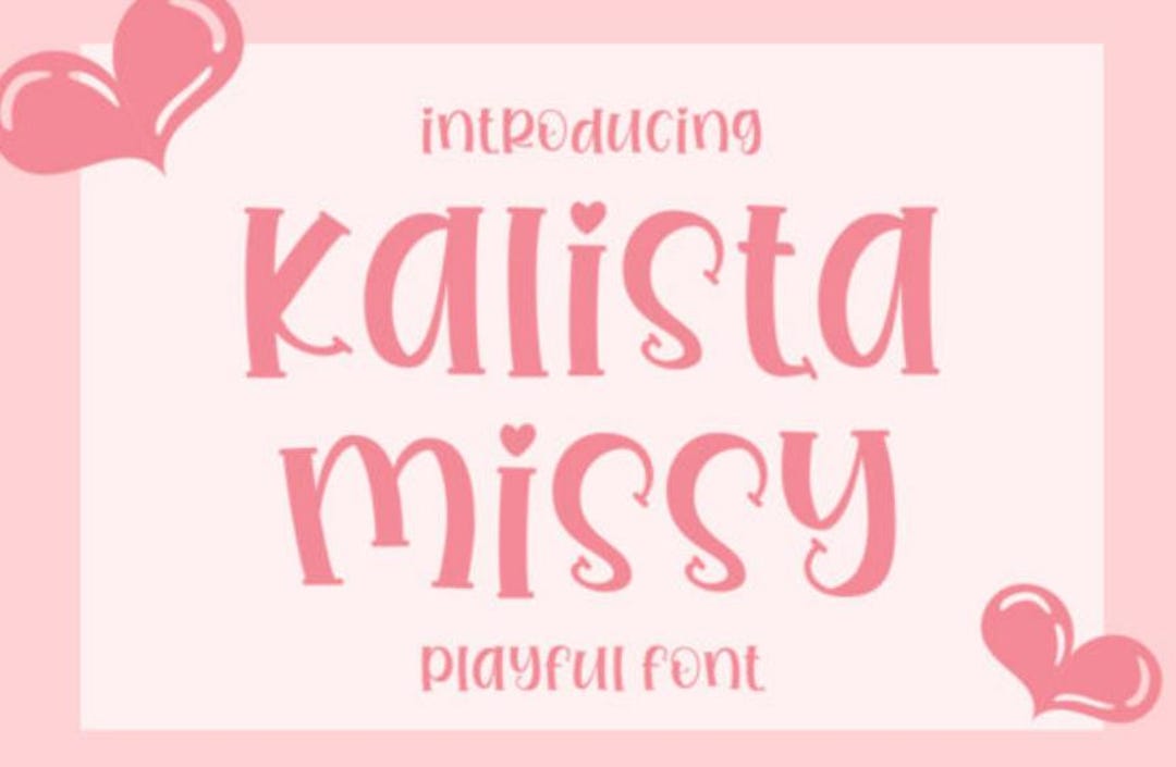 Kalista Missy Font, Script Font, Cricut Fonts, Casual Font, Modern Font ...