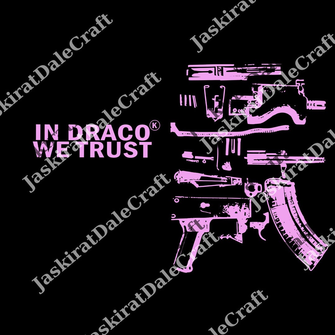 In Draco We Trust 2 Sided Png, Unisex Crewneck Png, Gun Graphic Png, Digital File - Etsy