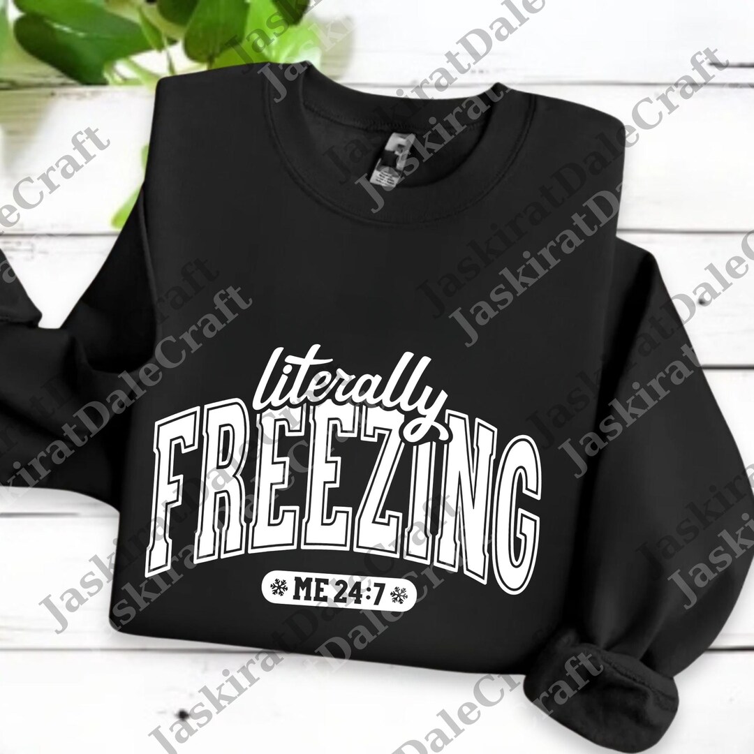 Literally Freezing Png, Winter Png, Cold Digital, Winter Png, Literally ...